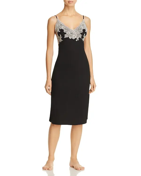 Natori Luxe Shangri-la Chemise - Black