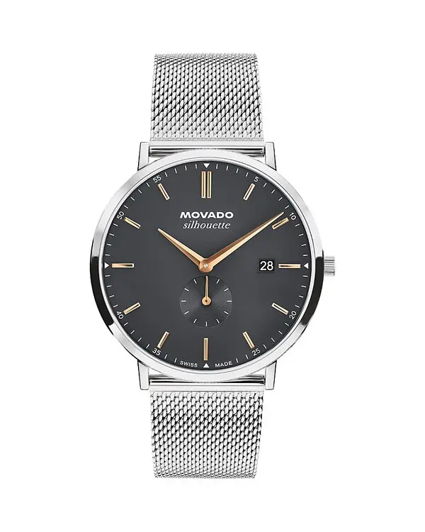 Movado Silhouette Watch, 40mm