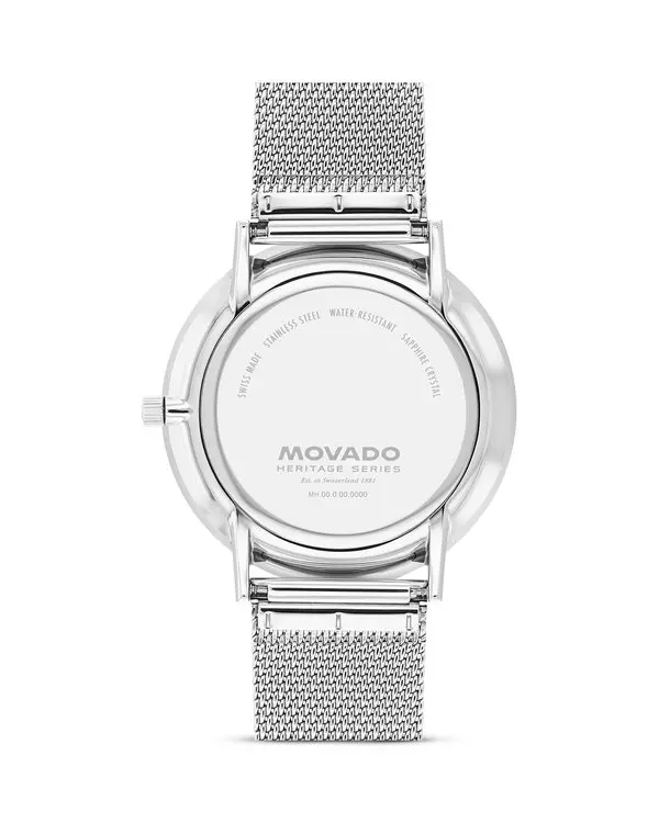 Movado Silhouette Watch, 40mm