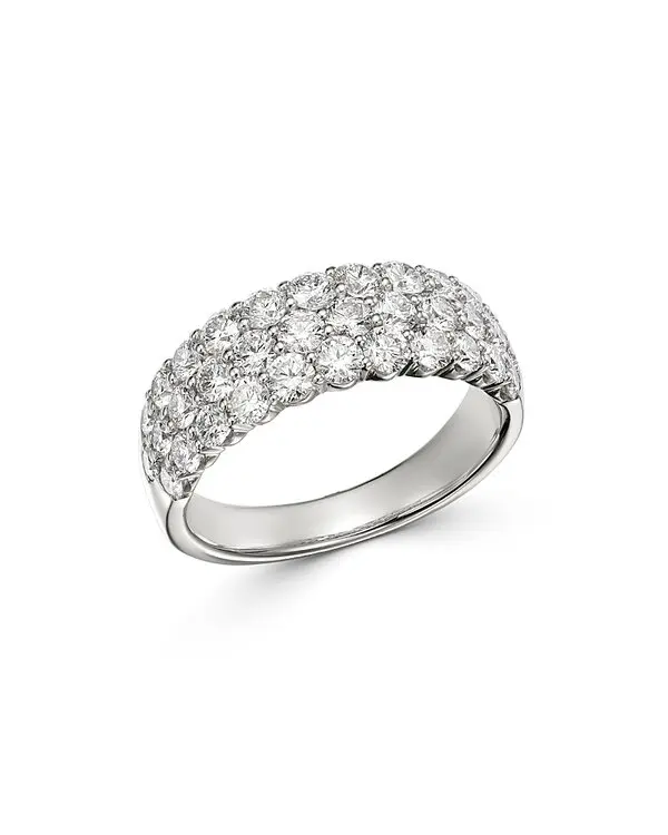 Bloomingdale'S 14k Gold Diamond Band Ring 2.0 Tcw - White