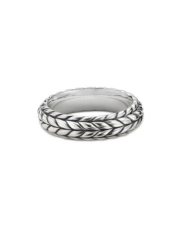 David Yurman Sterling Chevron Ring - Silver