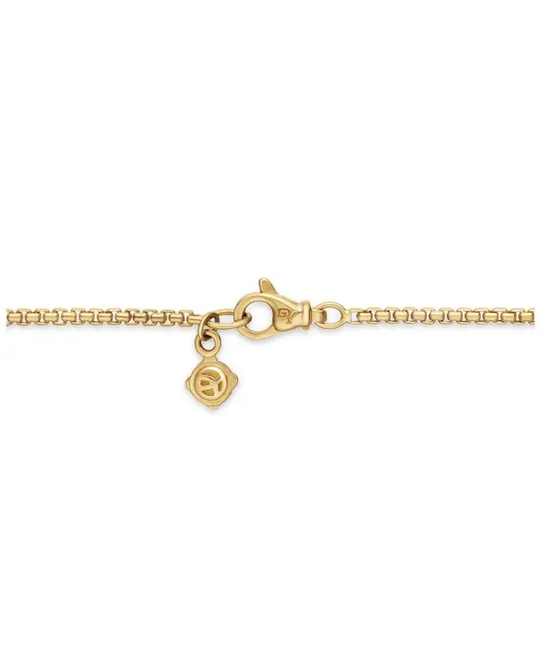 David Yurman 18k Yellow Box Chain Necklace - Gold