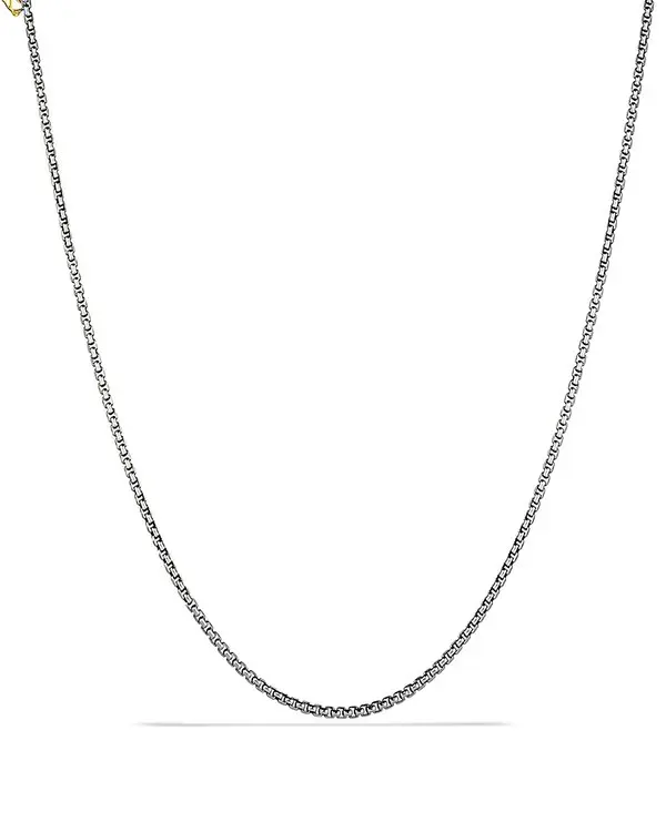 David Yurman Small Box Chain Necklace - Silver/yellow Gold