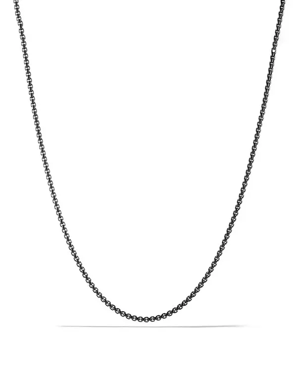 David Yurman Small Box Chain Necklace - Black
