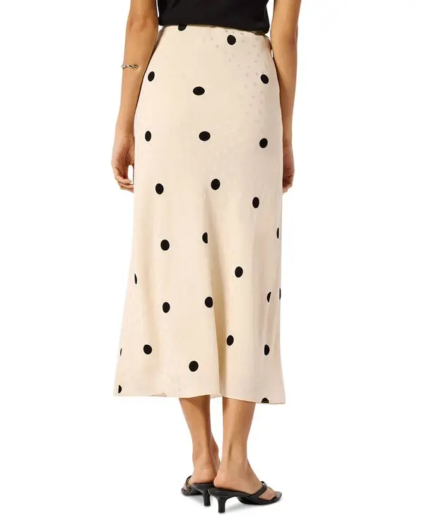 Whistles Jacquard Spots Midi Skirt