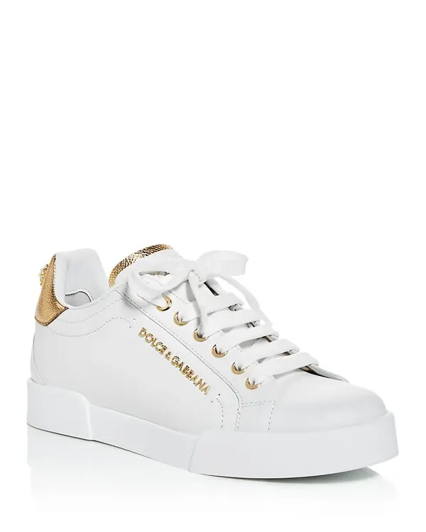 Dolce & Gabbana Low-top Sneakers - White/gold