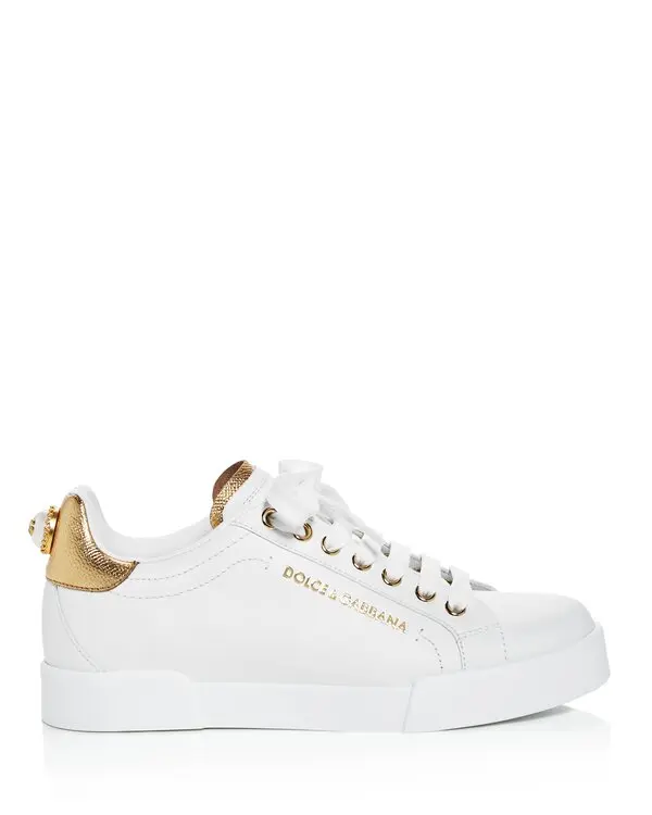 Dolce & Gabbana Low-top Sneakers - White/gold