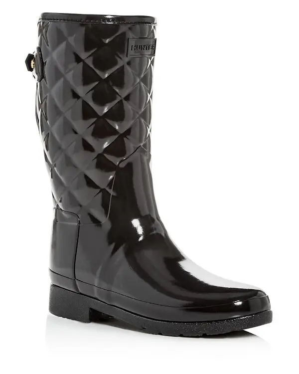 Hunter Refined Quilted Gloss Rain Boots