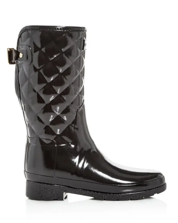 Hunter Refined Quilted Gloss Rain Boots