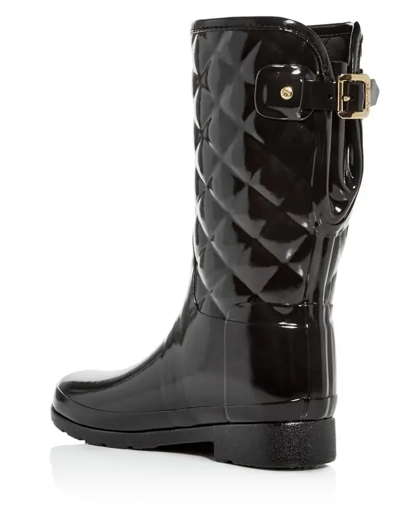 Hunter Refined Quilted Gloss Rain Boots