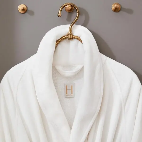 Frette Shawl Collar Bathrobe With Piping
