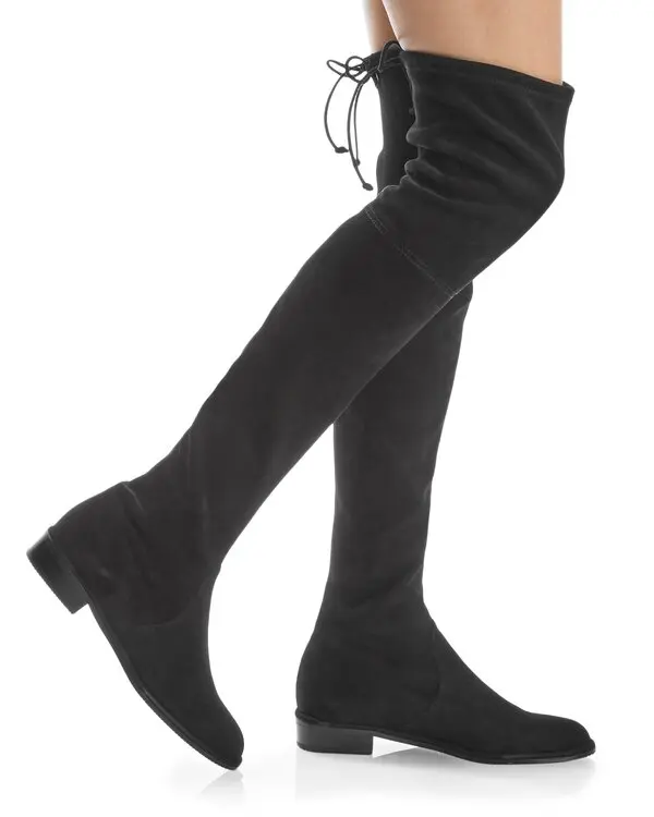 STUART WEITZMAN Lowland Stretch Over-the-knee Boots - Black Suede