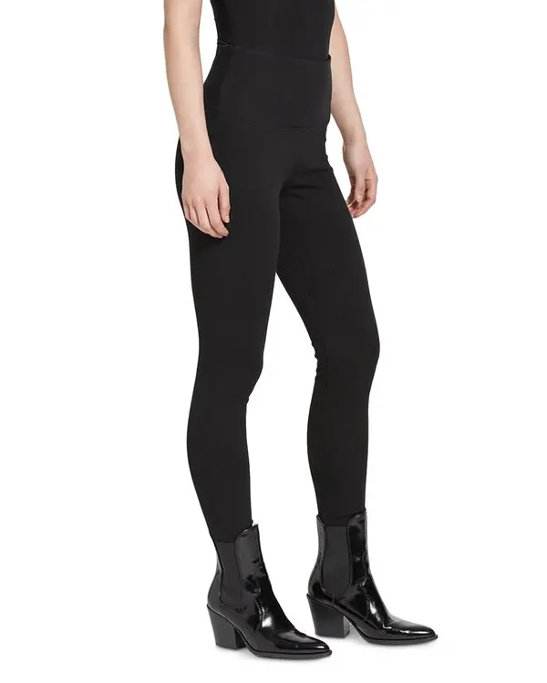 Lyssé High Waist Denim Leggings - Black