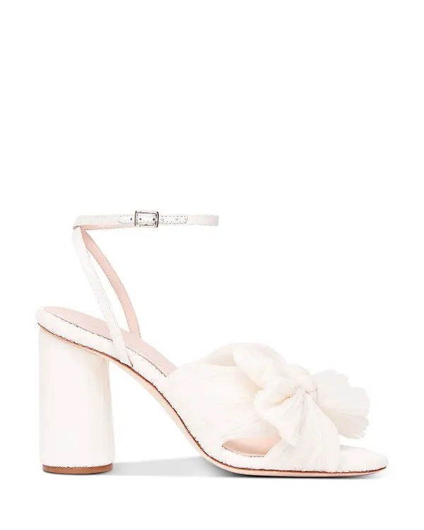 LOEFFLER RANDALL Camellia Bow High-heel Sandals - Pearl