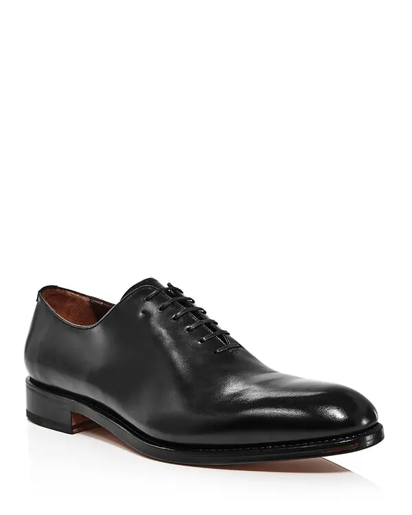 FERRAGAMO Angiolo Leather Oxfords - Nero
