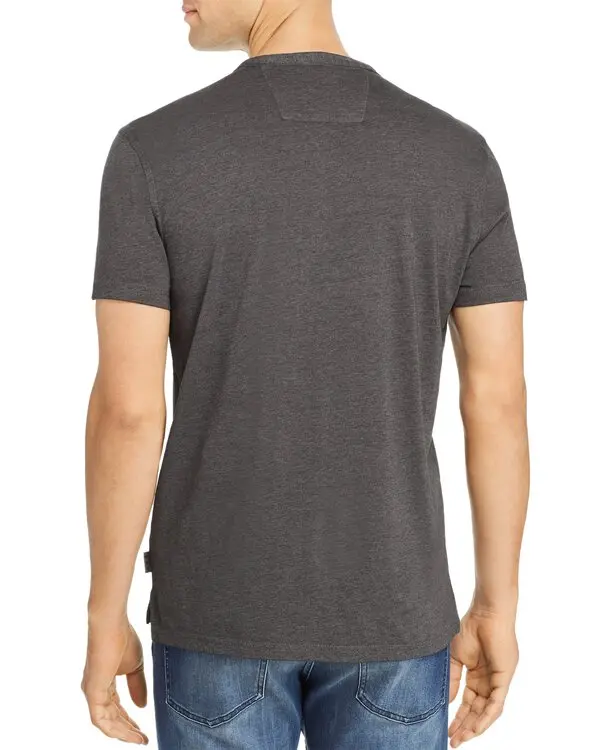John Varvatos Star Usa Jersey Henley - Charcoal