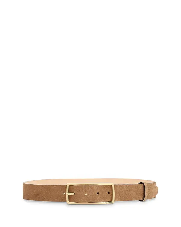 Rag & Bone Rebound Leather Belt - Camel