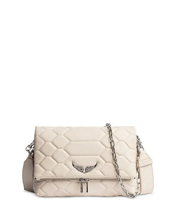 Zadig&Voltaire Xl Rocky Matte Scale Shoulder Bag - Flash