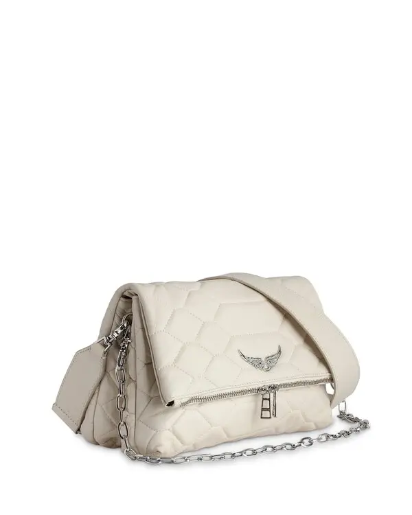 Zadig&Voltaire Xl Rocky Matte Scale Shoulder Bag - Flash