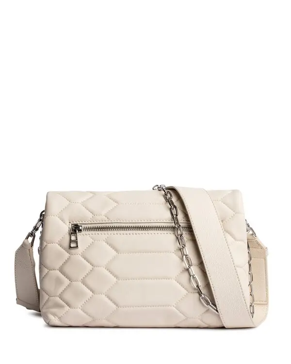 Zadig&Voltaire Xl Rocky Matte Scale Shoulder Bag - Flash