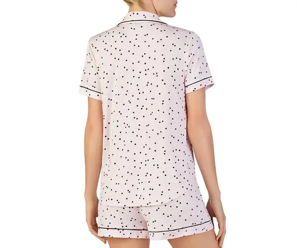 Kate Spade New York Dotted Short Pajama Set - Pink Dot