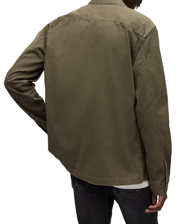 ALLSAINTS Spotter Cotton Camp Shirt - Cargo Green