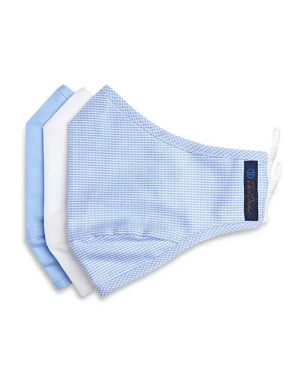 David Donahue Comfort Mixed Print Face Masks, Set Of 3 - Asst