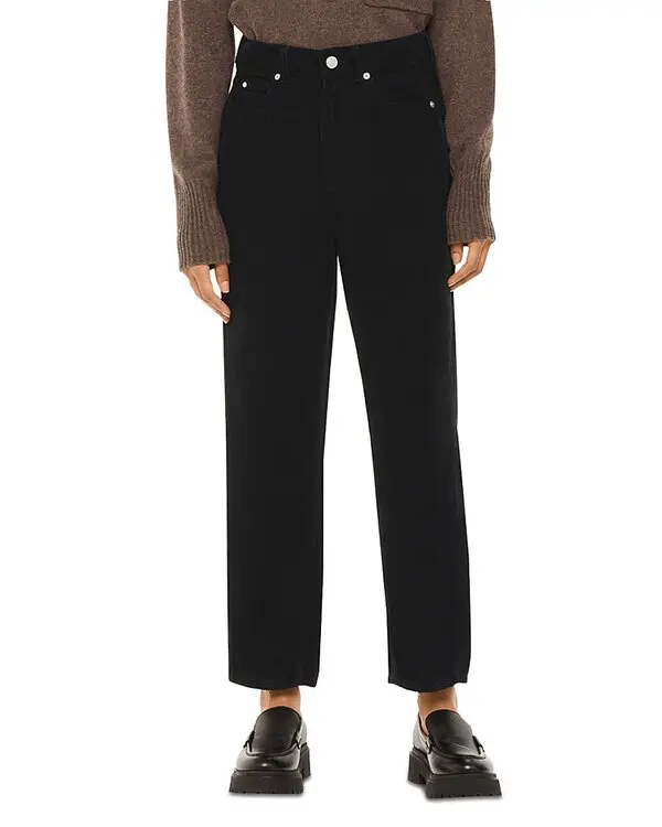 Whistles High-rise Cropped Corduroy Trousers