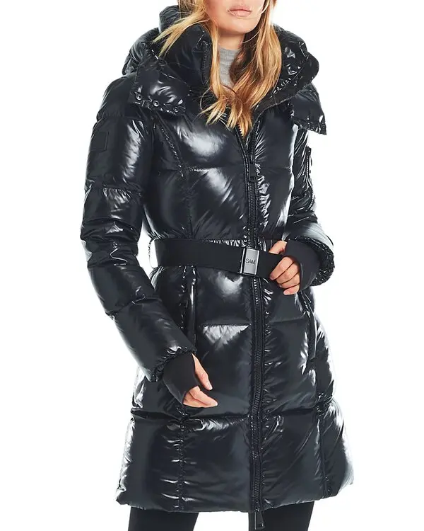 Sam. Noho Belted Down Coat - Jet