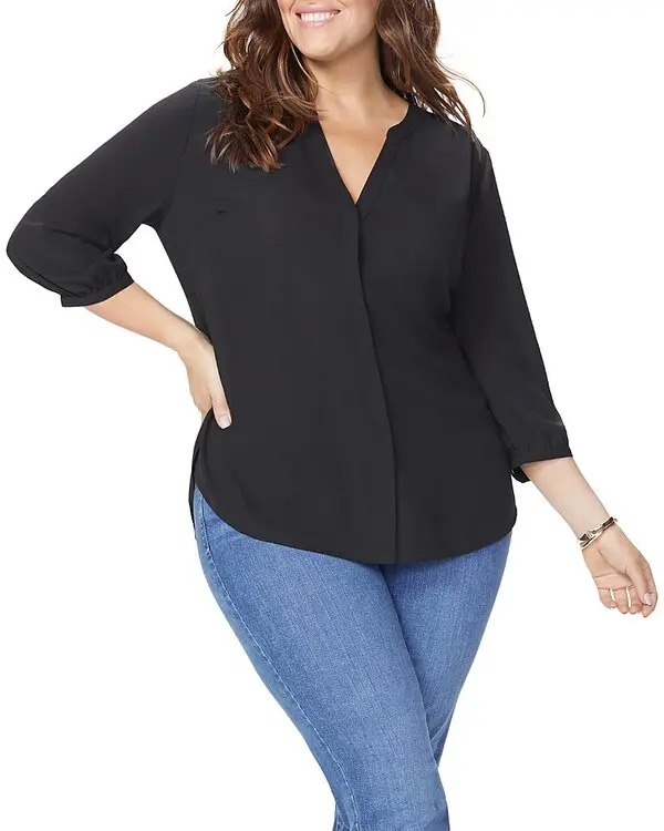 NYDJ Pintuck-back Blouse