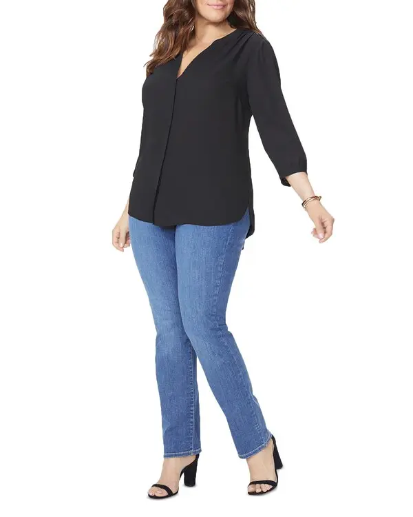 NYDJ Pintuck-back Blouse