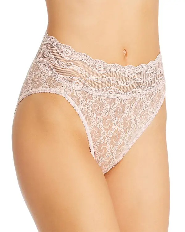 Wacoal B. Tempt'd Lace Kiss High-leg Briefs - Rose Smoke