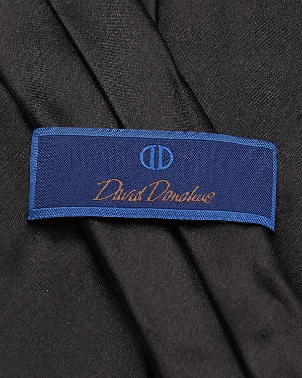 David Donahue Silk Satin Duchesse Tie