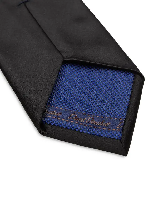 David Donahue Silk Satin Duchesse Tie