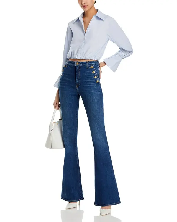 Ramy Brook Helena High-rise Flared Sailor Jeans - Medium Wash
