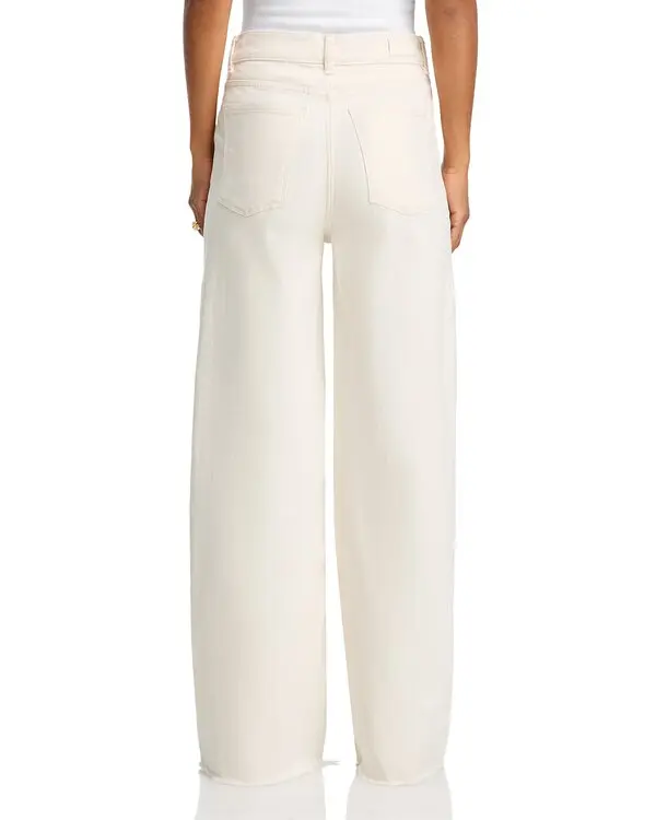 DL1961 Hepburn High-rise Wide-leg Jeans - Eggshell