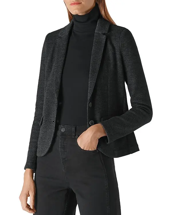 Whistles Slim Jersey Knit Blazer