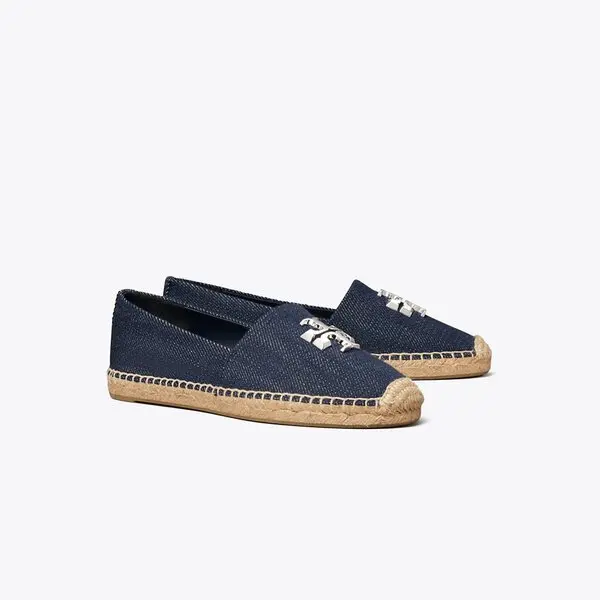 Tory Burch Eleanor Espadrille - Midnight Denim/silver