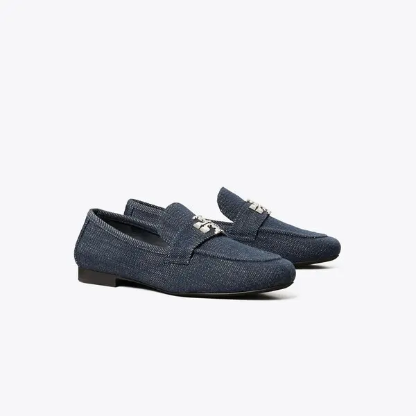 Tory Burch Eleanor Loafer - Midnight Denim/silver