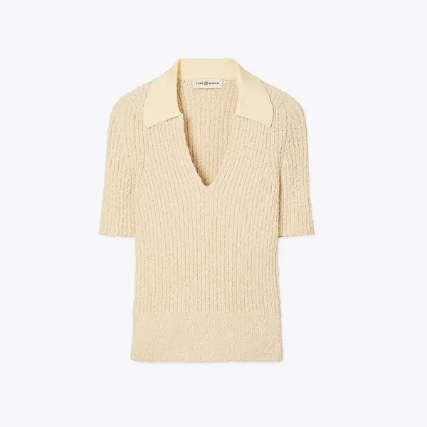 Tory Burch Ribbed Knit Polo