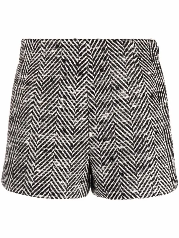 Red Valentino Herringbone-weave Shorts