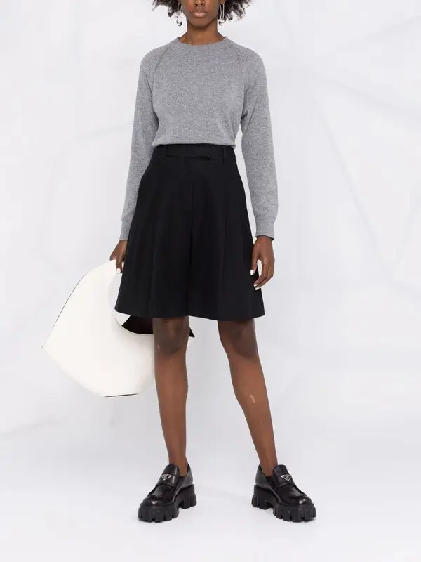BARRIE Long-sleeved Cashmere Pullover - Grey
