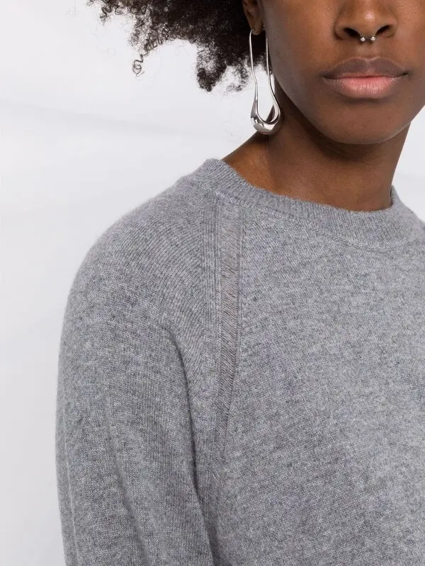 BARRIE Long-sleeved Cashmere Pullover - Grey