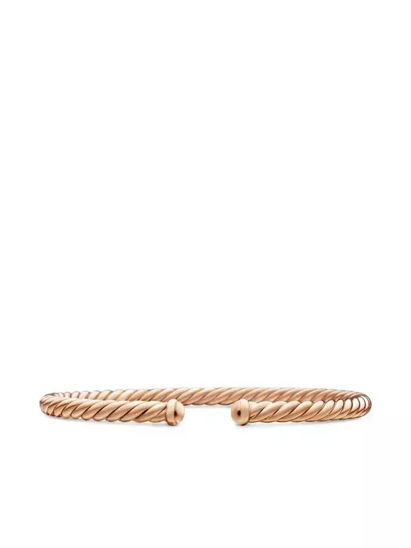 David Yurman 18kt Rose Gold Cablespira Bracelet - Pink