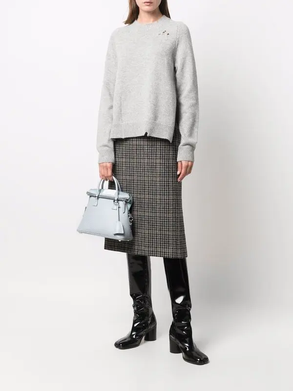 MAISON MARGIELA Distressed Side-slit Jumper - Grey