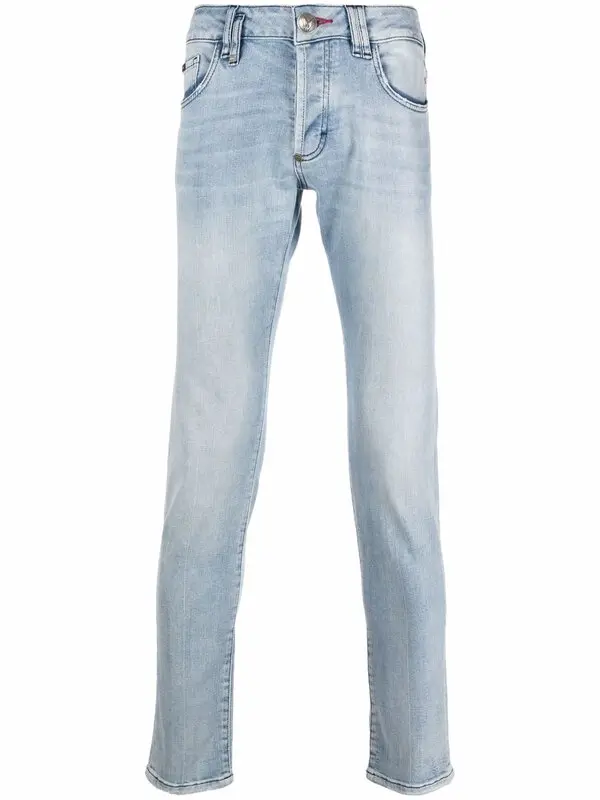 Philipp Plein Logo-plaque Skinny Jeans - Blue