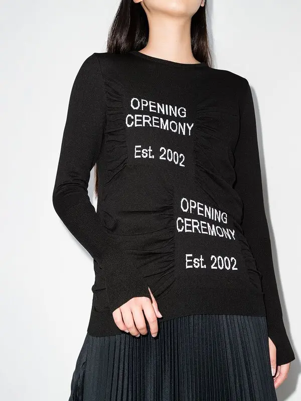 Opening Ceremony Box Logo Crew-neck Jumper