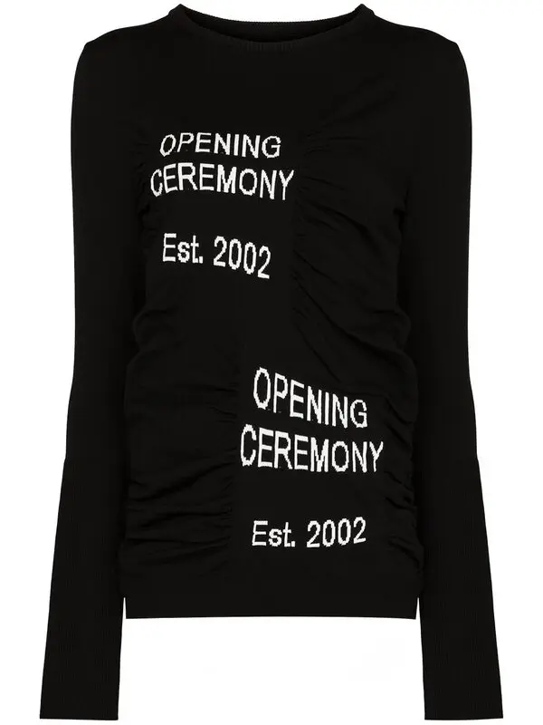 Opening Ceremony Box Logo Crew-neck Jumper