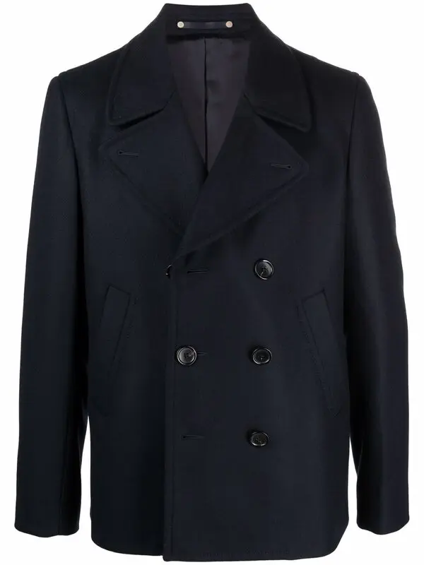 Paul Smith Double-breasted Tailored Coat - Blue
