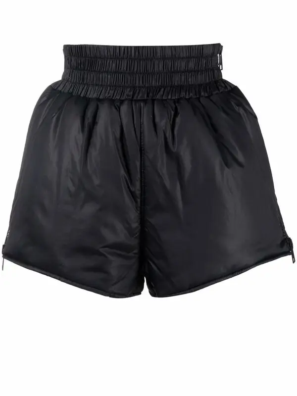 Red Valentino Side-zip Padded Shorts - Black